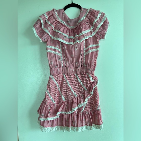 LoveShackFancy | Dresses | Loveshack Fancy Pink Mini Dress | Poshmark